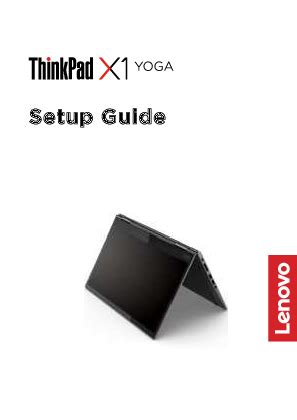 Lenovo ThinkPad X Yoga Setup Guide User Manual And Driver Download