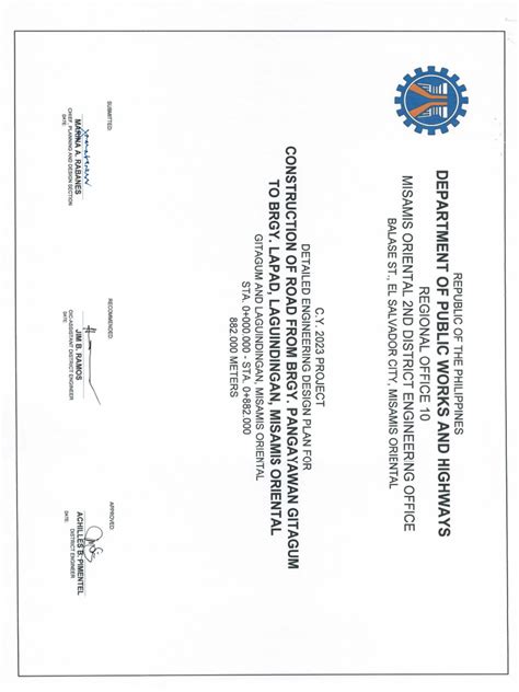 23kl0051 Plan Brgy Pangayawan Gitagum Brgy Lapad Laguindingan Pdf