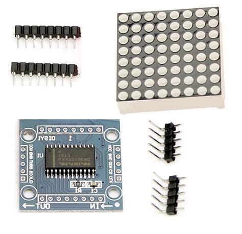 Microcontrollore Max7219 Con Display Matrice Led Kit Fai Da Te Modulo