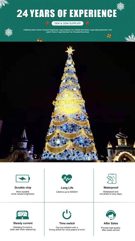 China Hoyechi Industrial Grade Christmas Tree 7500 Leds Weatherproof Pvc Strips And Split Pack