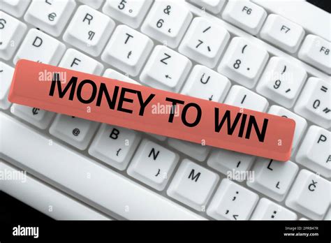 Writing Displaying Text Money To Win Business Showcase Calculating