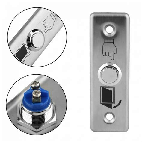Stainless Steel Door Exit Push Release Button Swit Grandado