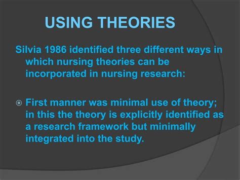 Using Testing And Developing Conceptual Framework Models And Theories