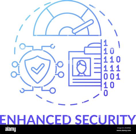 Enhanced Security Concept Icon Stock Vector Image And Art Alamy