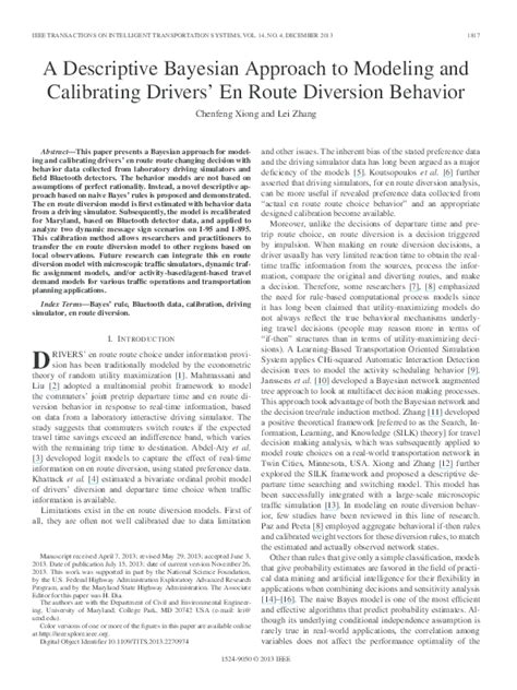 Pdf A Descriptive Bayesian Approach To Modeling And Calibrating