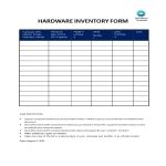 Computer Hardware Inventory Example Business Templates Contracts And Forms