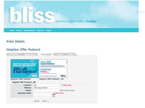 Bliss Template Prime Print Shop