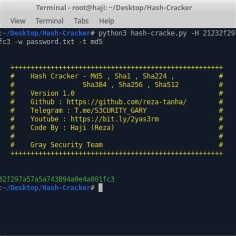 h3x a tool for cracking different hashes the hashes that the tool supports are md5 sha1