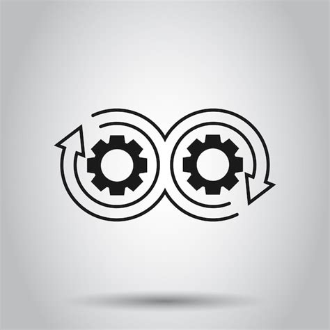 Premium Vector Development Icon In Flat Style Devops Vector Illustration On Isolated