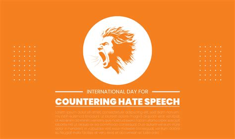 International Day For Countering Hate Speech 45234852 Vector Art At