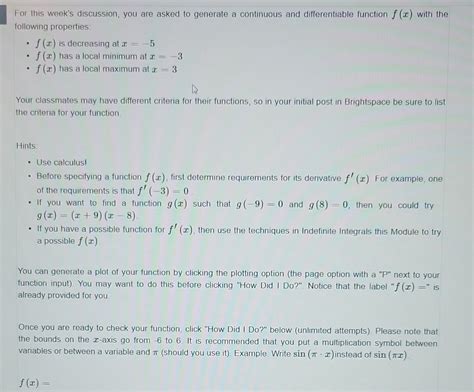 Solved For This Week S Discussion You Are Asked To Generate Chegg