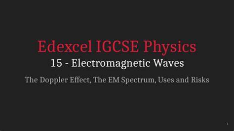 Edexcel Igcse Double Award Science Physics Presentations The Complete Course Teaching
