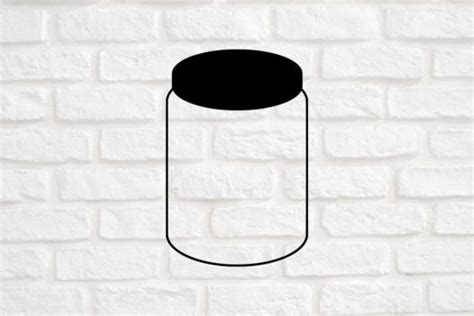 Mason Jar Silhouette Vector Graphic By Magaart · Creative Fabrica
