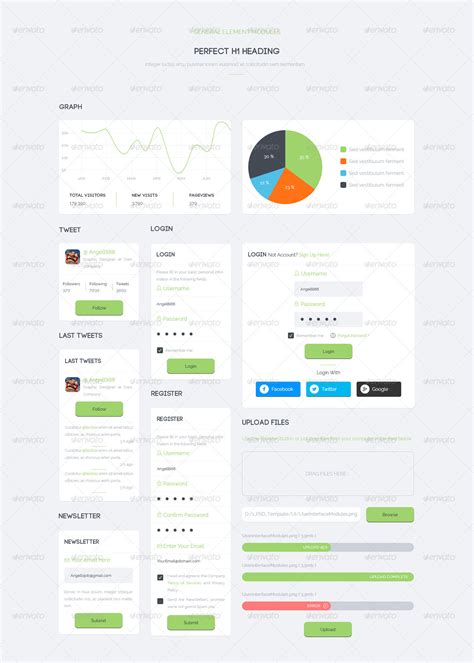 Ui Modules For Build Websites By Angelbi88 Graphicriver