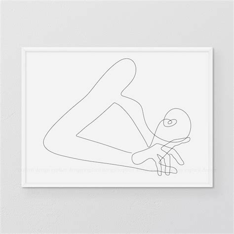 Sexual Line Drawing Etsy