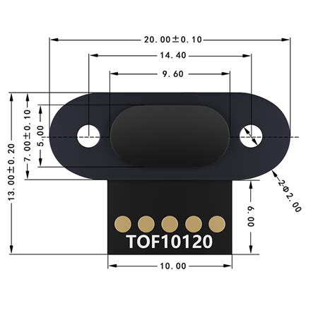 Tof Laser Ranging Sensor Module Distance Sensor Tof10120 Output Serial