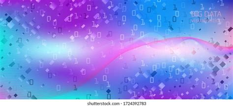 Big Data Cyber Vector Equalizer Pink Stock Vector Royalty Free