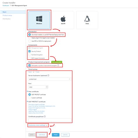 [kb7730] Eset Protectまたはeset Protect On Premから、eset Management Agentとesetエンドポイント製品を一緒に導入する。