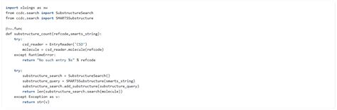 Using The CSD Python API With Excel CCDC