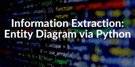 Information Extraction Creating Entity Relation Diagram With Python Holistic Seo