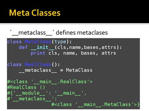 Python Meta Classes And How Django Uses Them Ppt