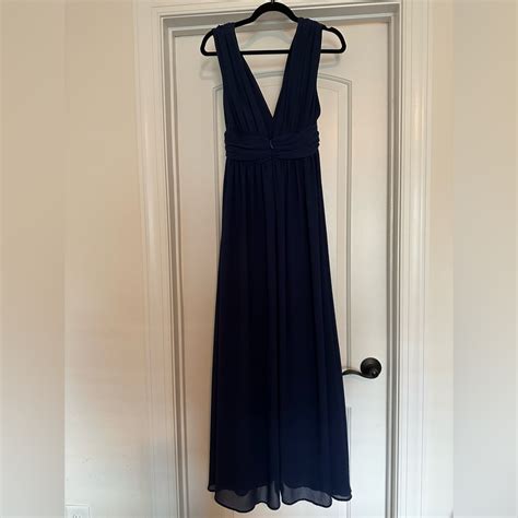 Lulus Heavenly Hues Navy Blue Maxi Dress Gem