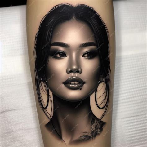 Premium Photo Assian Tattoo Design