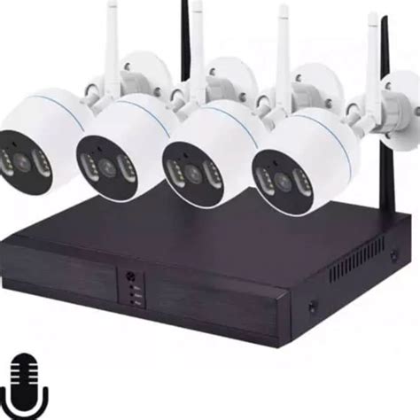 خرید و قیمت پکیج 4تایی دوربین وایرلس وای فای ،میکروفون دار،دید درشب رنگی از غرفه Mobindid