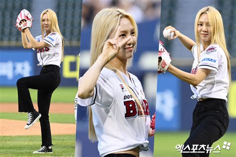 효연 소녀시대 6번째 잠실 시구 주인공 금발의 승리요정 예약[엑s Hd화보] 나무뉴스