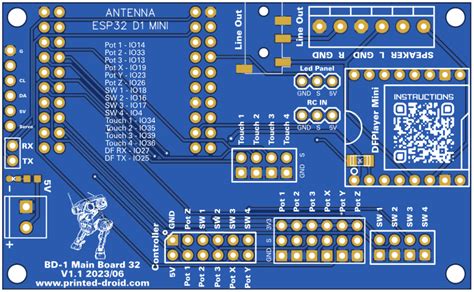 bd 1 control system printed droid