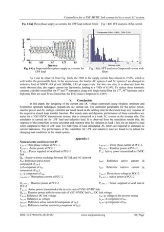 Controllers For A VSC HVDC Link Connected To A Weak AC System PDF