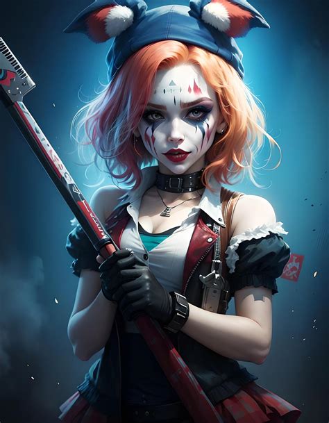 Beautiful Young Girl In Harley Quinn Style By Lg Design On Deviantart