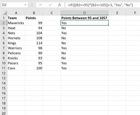 Excel How To Use An If Function With Range Of Values