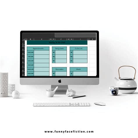Excel Daily Planner Template Daily Planner Template Excel Day Planner Template Daily Agenda