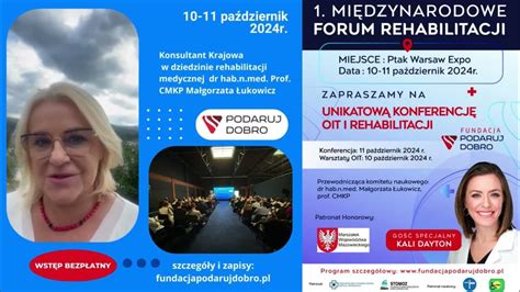 Zaproszenie Na Miedzynarodowe Forum Rehabilitacji Konsultant Krajowa