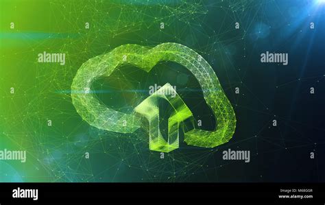 A Spatialism Art 3d Illustration Of A Cloud Software Sign Turning Slowly Aside It Is Placed In