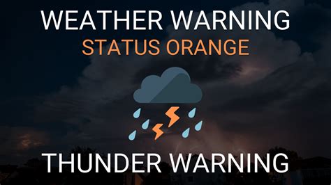 Weather Warning Upgraded To Orange Thunderstorm And Warning Cork