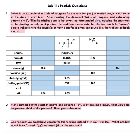 Lab Postlab Questions Below Is An Example Of A Chegg
