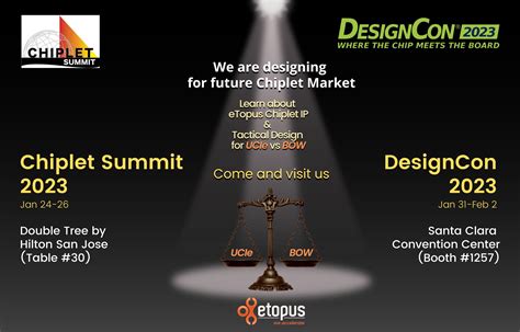 Join Us At Chiplet Summit And Designcon 2023 Etopus