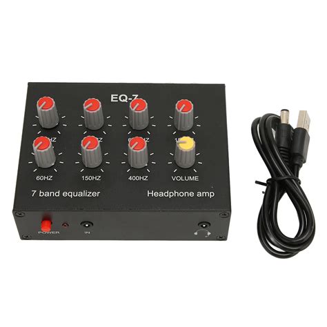 7 Band Sound Equalizer Rca Output Input 12db High Bass Adjustment Dual