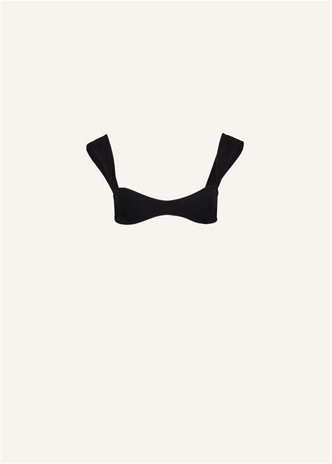Retro Bustier Swim Top In Black Bustier Swim Top Bustier Bra Magda Butrym