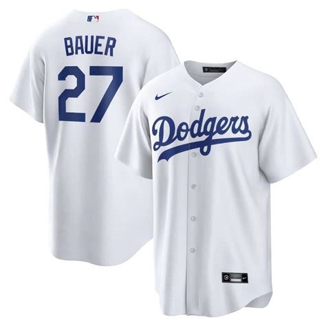 Trevor Bauer Dodges Replica Jersey 4X Apparel Big Tall Sports Gear
