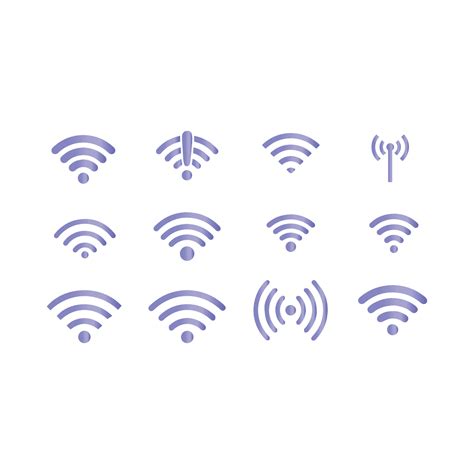 Wifi Signal Icons Vector Design 11848014 Vector Art At Vecteezy