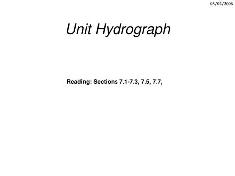 Ppt Unit Hydrograph Powerpoint Presentation Free Download Id465046
