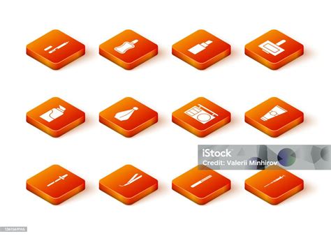 세트 파이펫 컬링 아이언 크림 화장품 튜브 향수 네일 파일 아이 섀도우 팔레트 주사기와 로션 아이콘 벡터 0명에 대한 스톡 벡터 아트 및 기타 이미지 Istock