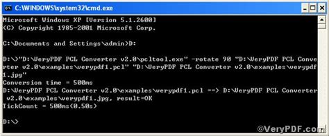 Convert Pcl To  And Rotate Page Via Command Line Verypdf Knowledge Base