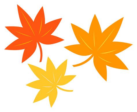 もみじ・紅葉のシンプルなイラスト素材・秋の風物詩 フリーイラスト素材集・かわいい みやストック・西宮市のイラストレーター・商用利用可