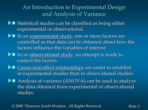 Ppt Chapter 13 Experimental Design And Analysis Of Variance