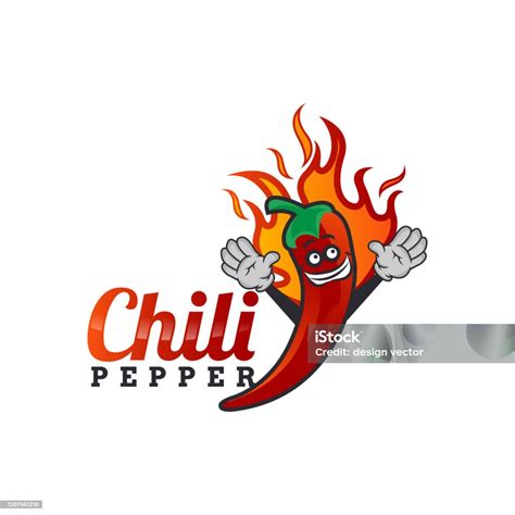 불타는 불꽃과 레드 핫 칠리 페퍼 캐릭터 멕시코와 남미 음식 조리법에 대한 불타는 불꽃과 재미있는 만화 빨간 뜨거운 칠리 고추