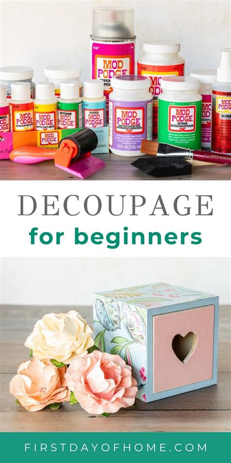 The Ultimate Guide To Decoupage First Day Of Home Decoupage Jars Decoupage Tutorial